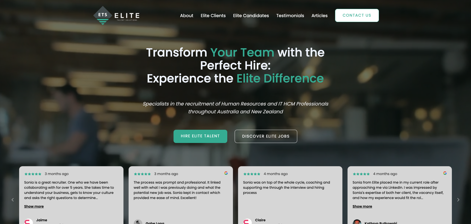 Elite Talent Solutions: IT and HR Recruitment Agency