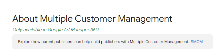 Everything about Google Multiple Customer Management (MCM) Program