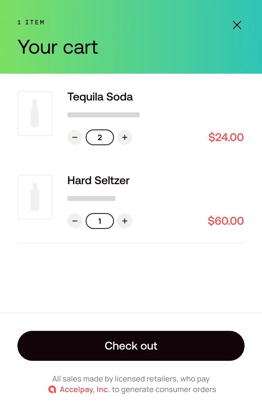 AccelPay: Three-Tier Alcohol Payment Solutions