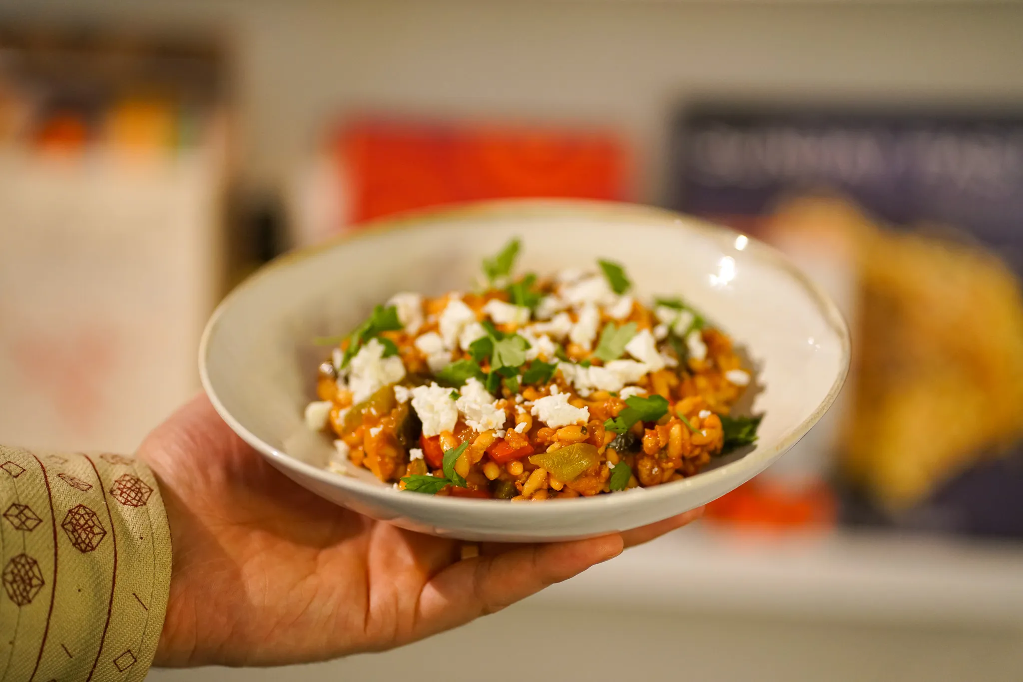 Easy Orzo with Chicken and Eggplant (Greek Style) Recipe | Mister Spice Guy