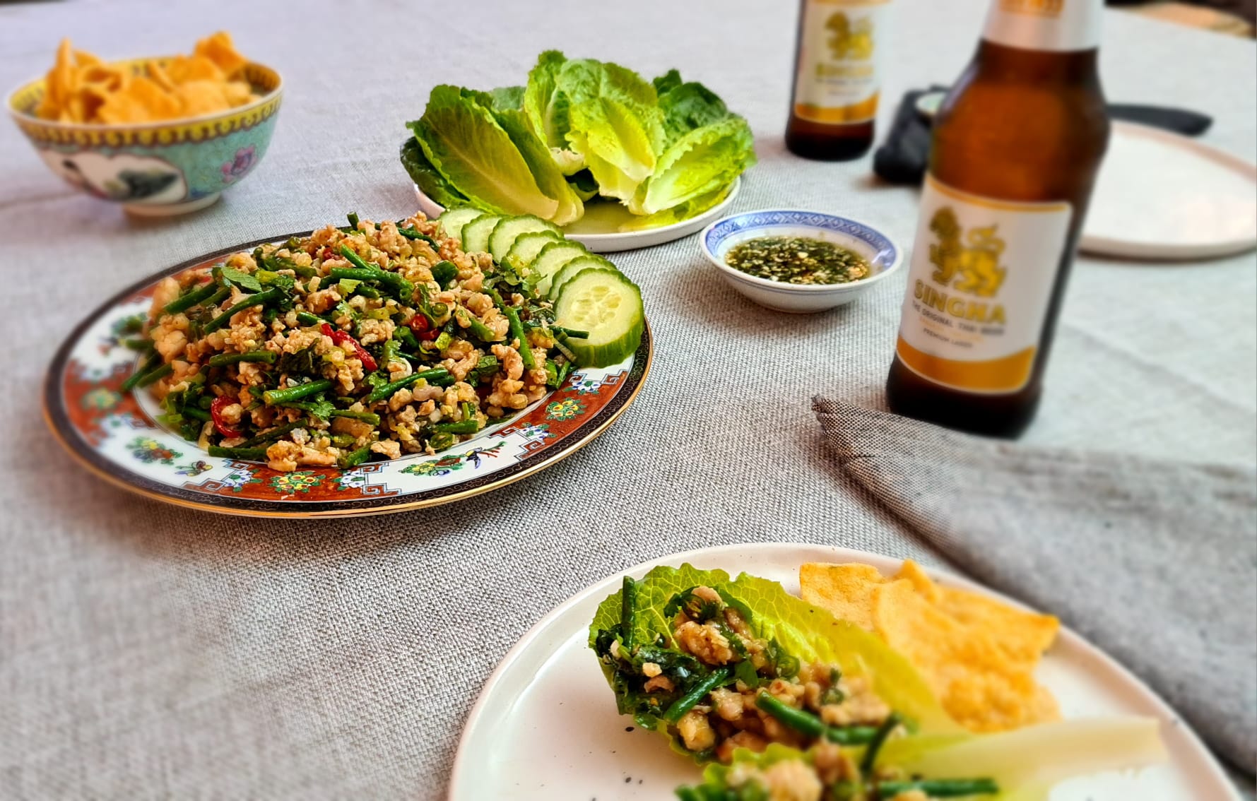 Spicy Chicken Laab Salad Recipe | Mister Spice Guy