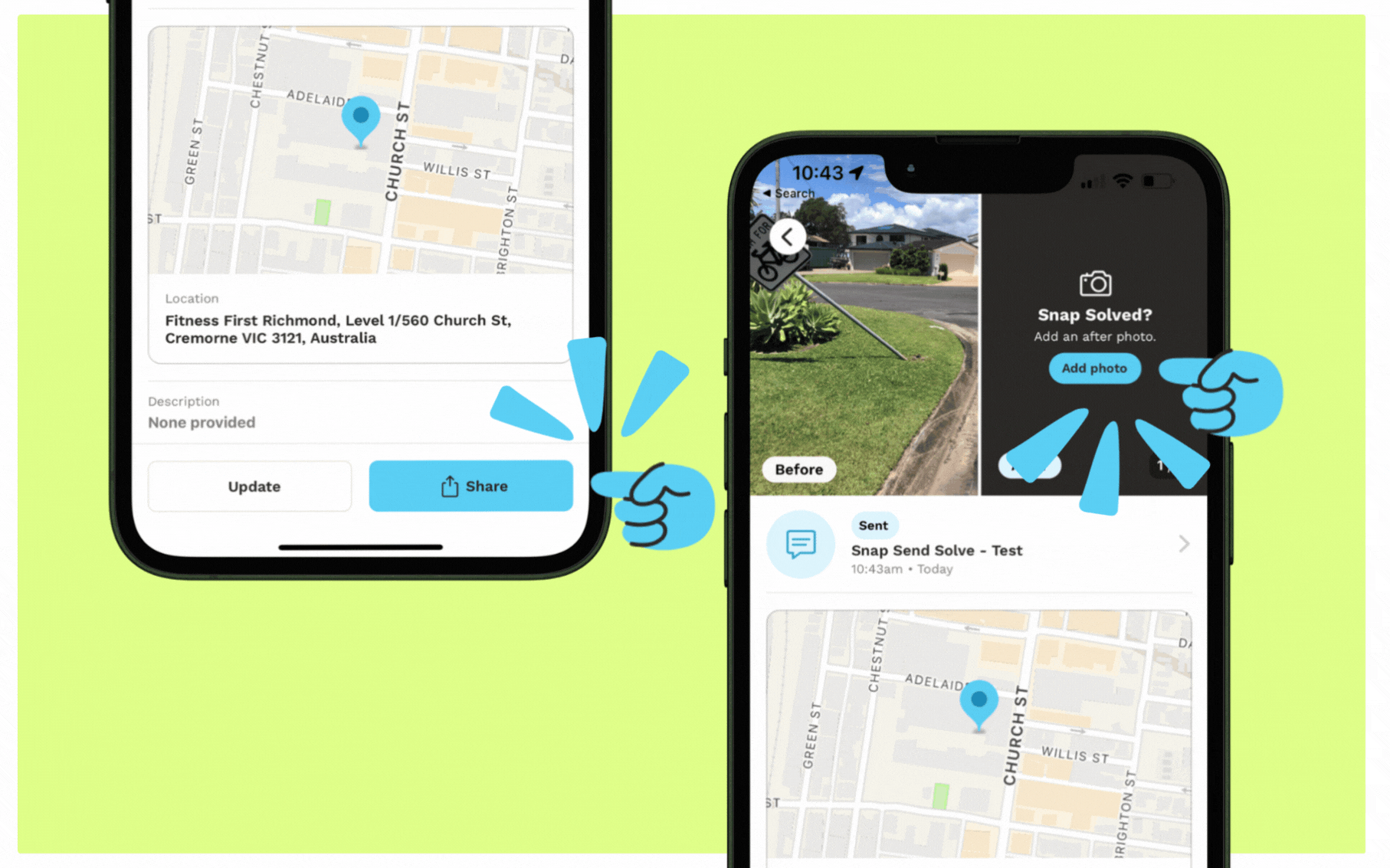 Bring your Snaps full circle - Features - Snap Send Solve