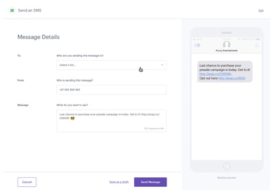 Introducing our new SMS Marketing feature for live events