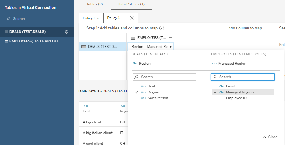 Argusa - Insight | Virtual connections and row level security in Tableau
