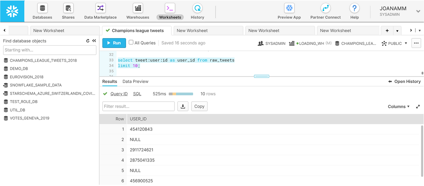 Argusa - Insight | From JSON to insight with Snowflake