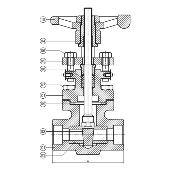 Forged Steel Gate Valve - Screwed End | Products | Stanvalves