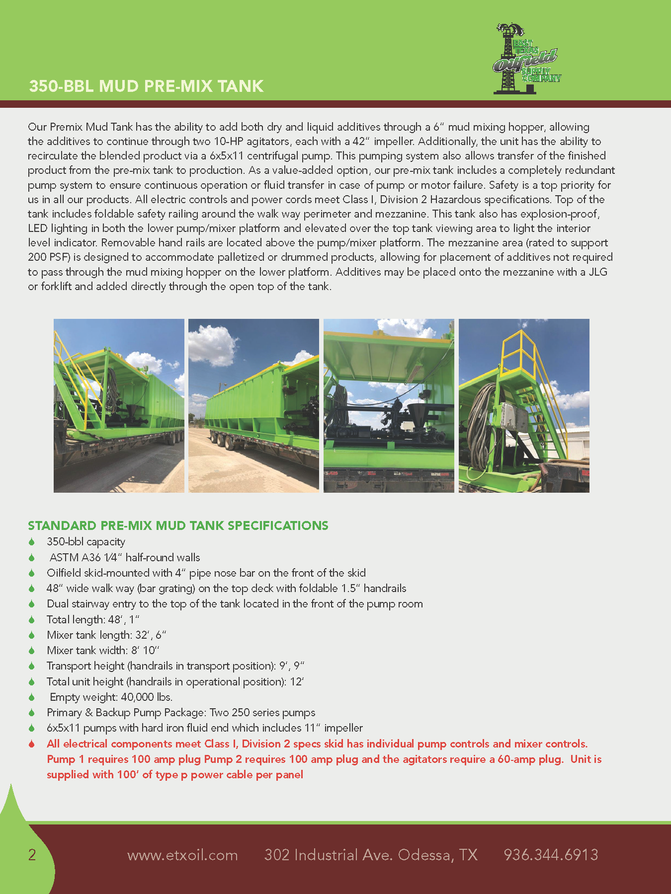 Equipment & Products | ETX OIL