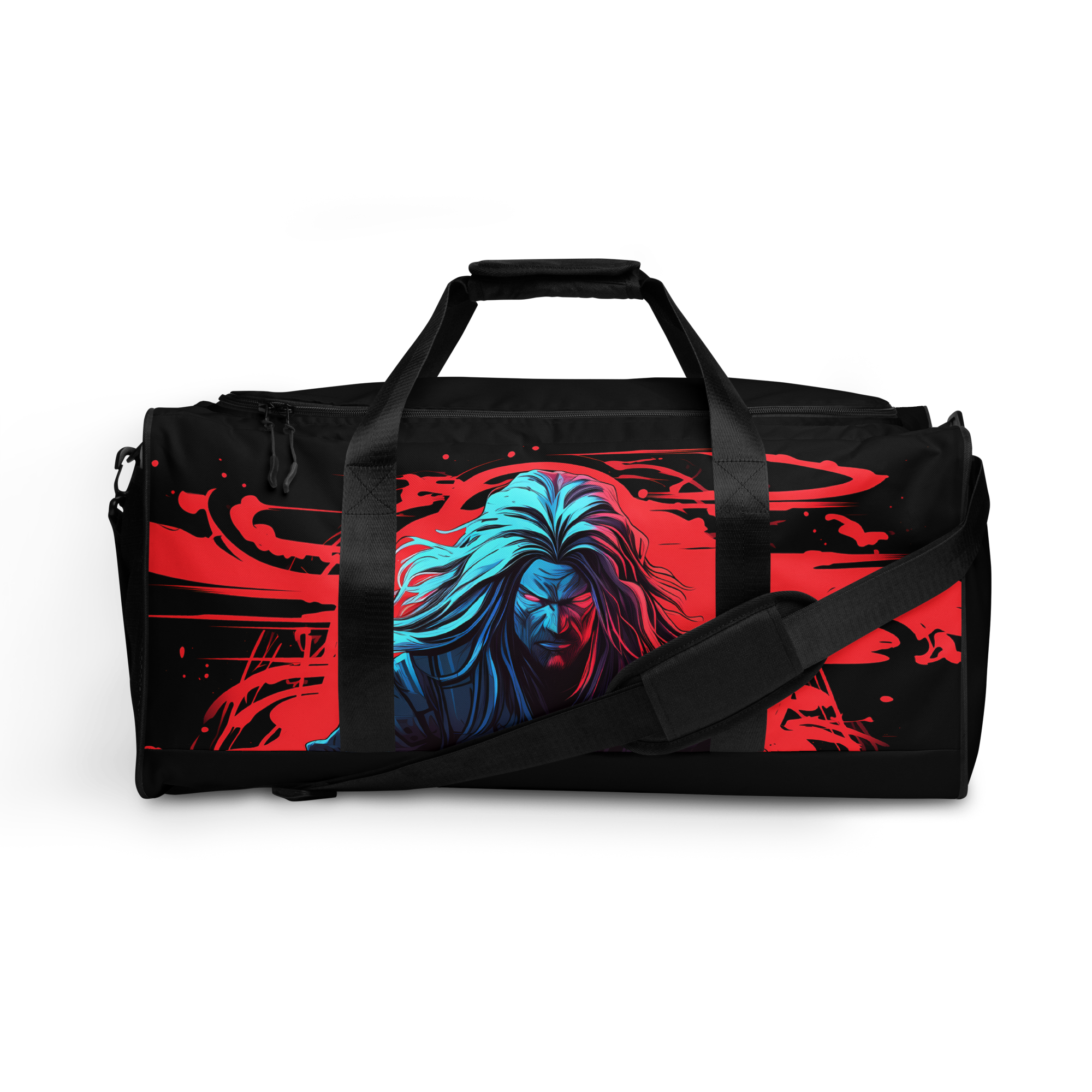 Samurai Duffle Bag - Cyberpunk and Vaporware T-Shirts & Hoodies | Usual Expat Apparel