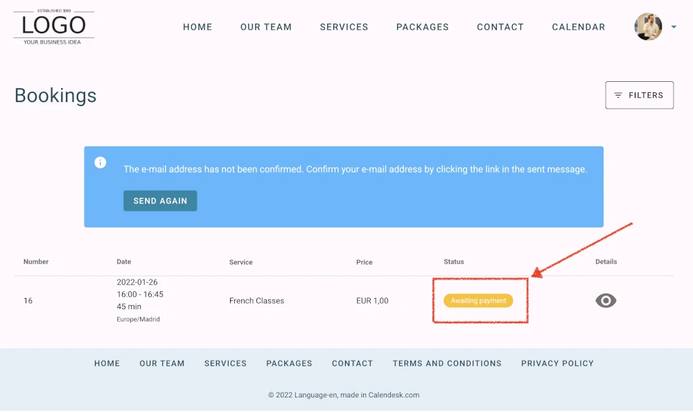 How to set up prepayments for bookings? | Calendesk