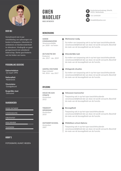 Zo ziet een bekwaam cv eruit