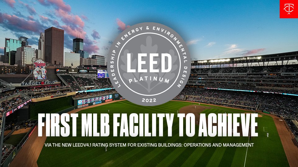 Target Field Becomes First Major League Baseball Stadium to Achieve ...