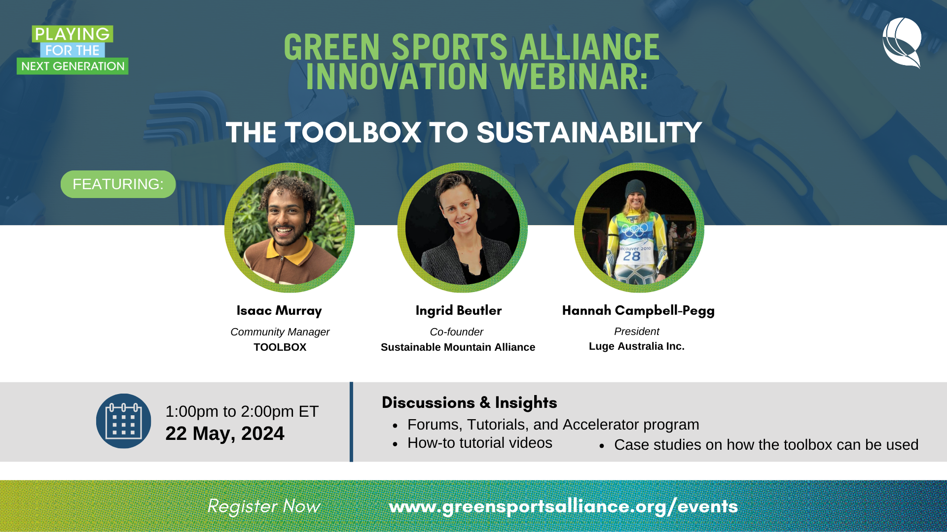 Innovation Webinar: The Toolbox to Sustainability