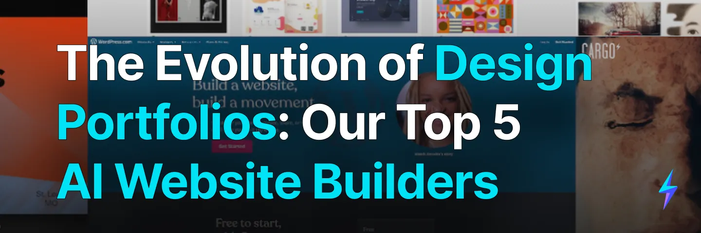The Evolution of Design Portfolios Featuring our Top 5 AI Website Builders | Xccelerate