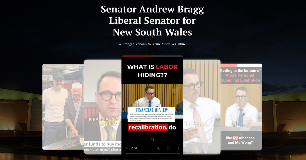 Liberal Senator Andrew Bragg | Official Website - Senator for New South ...