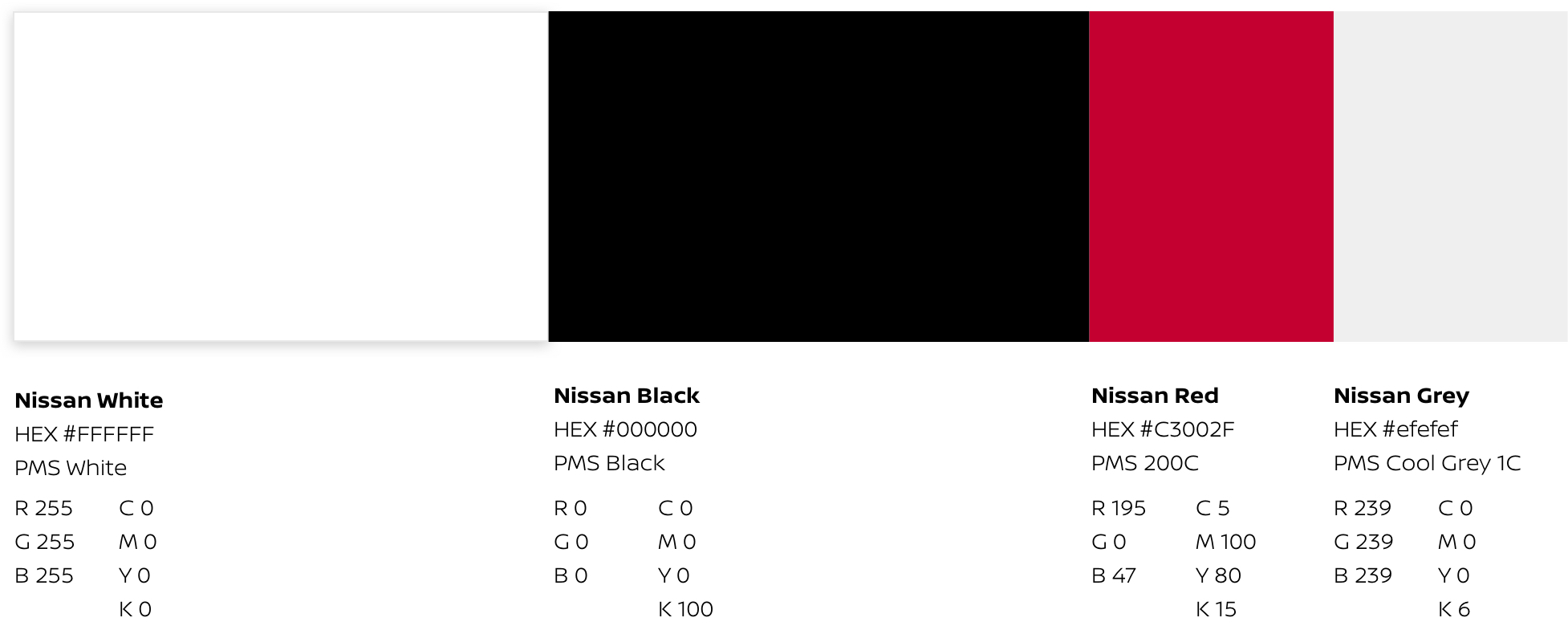 CEG - NISMO Color Palette