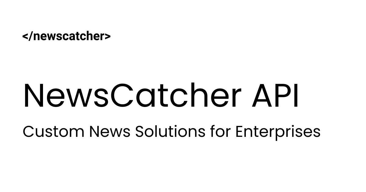 NewsCatcher News API