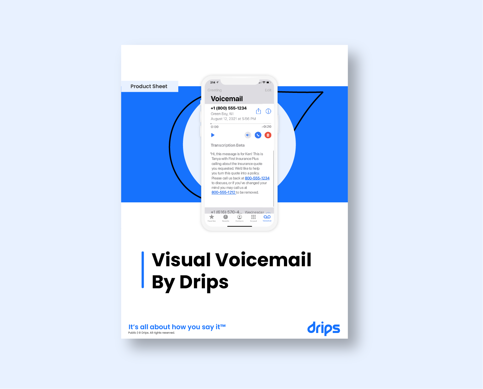 Visual Voicemail By Drips — Drips Conversations as a Service