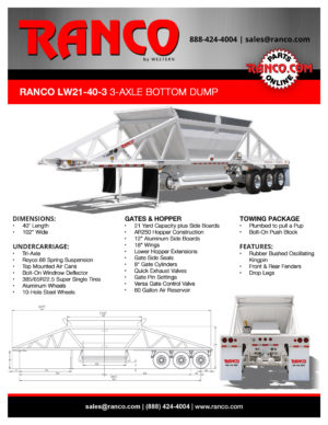 Ranco Trailer Brochures - Information for Commercial Dump Trailers
