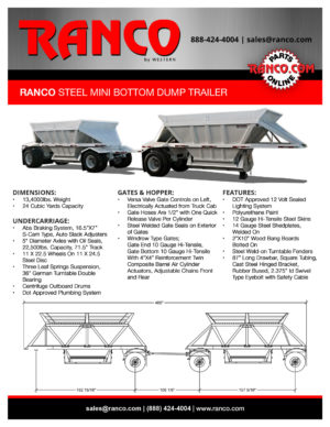 Ranco Trailer Brochures - Information for Commercial Dump Trailers