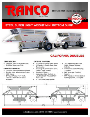 Ranco Trailer Brochures - Information for Commercial Dump Trailers
