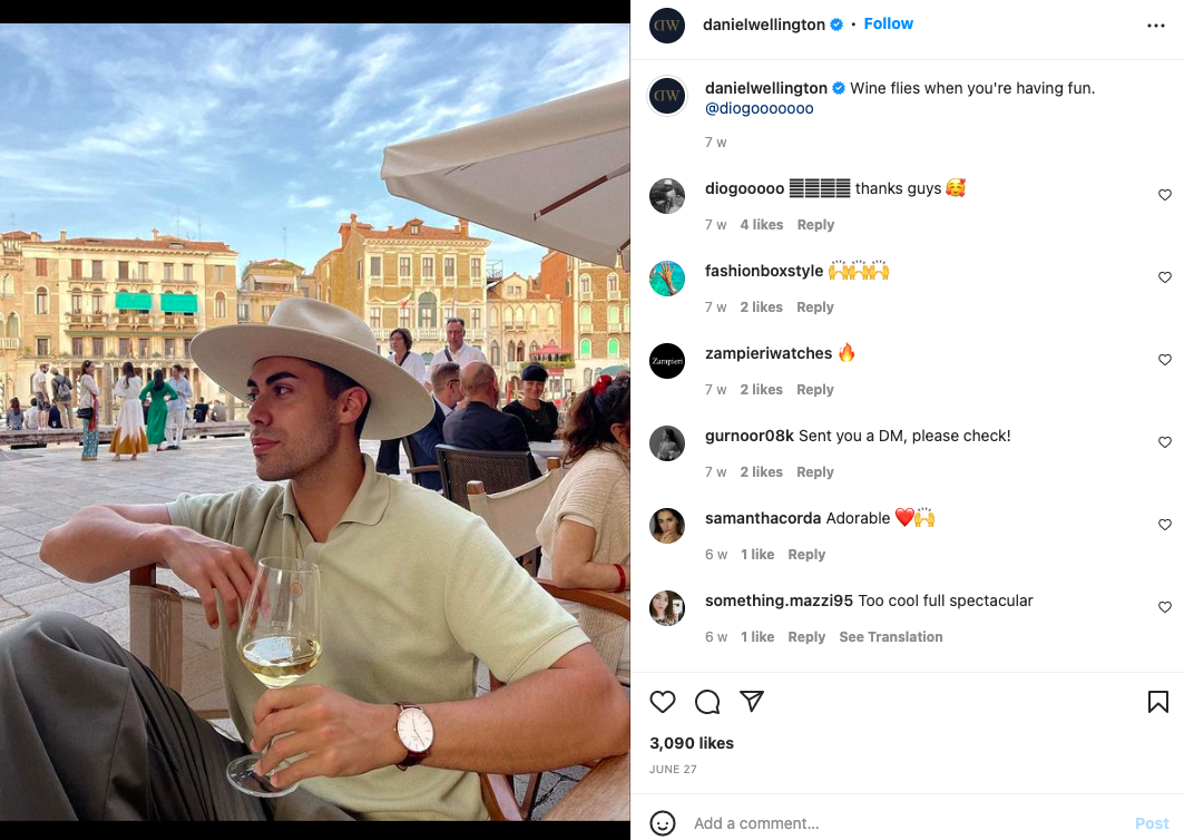 SARAL Forensics: Daniel Wellington Influencer Marketing - SARAL