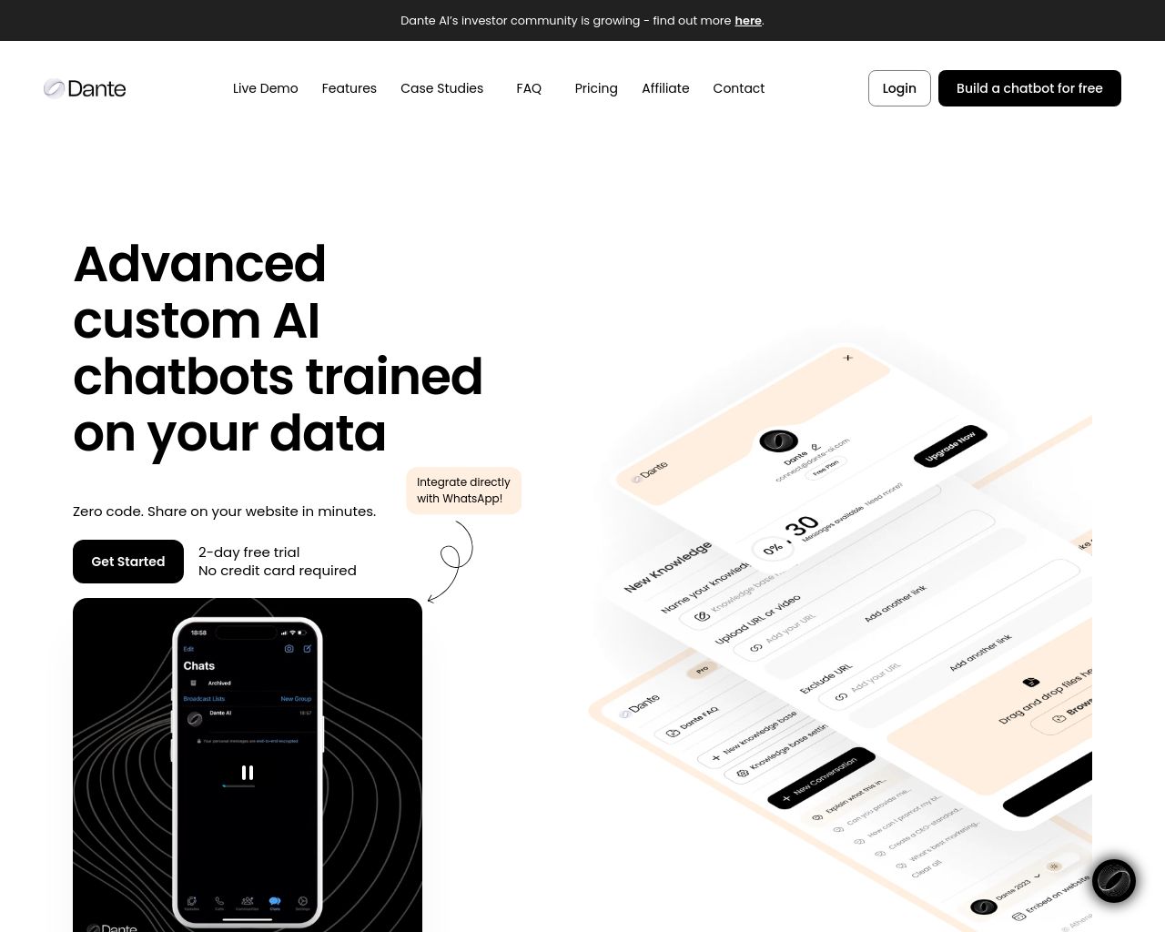 Create custom chatbots zero code Create custom chatbots zero code