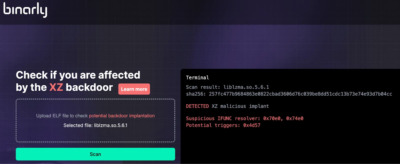 XZ Utils Supply Chain Puzzle: Binarly Ships Free Scanner for CVE-2024-3094 Backdoor