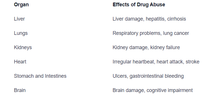 Physical and Mental Effects of Drug Abuse | Spring Hill Wellness NY