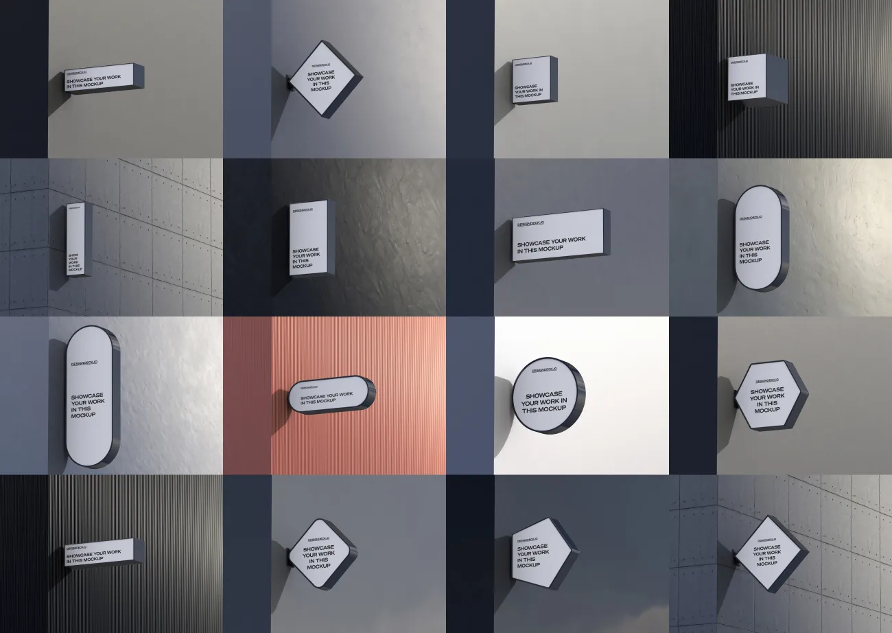 Corner Signs Mockups - Premium and Free Mockups