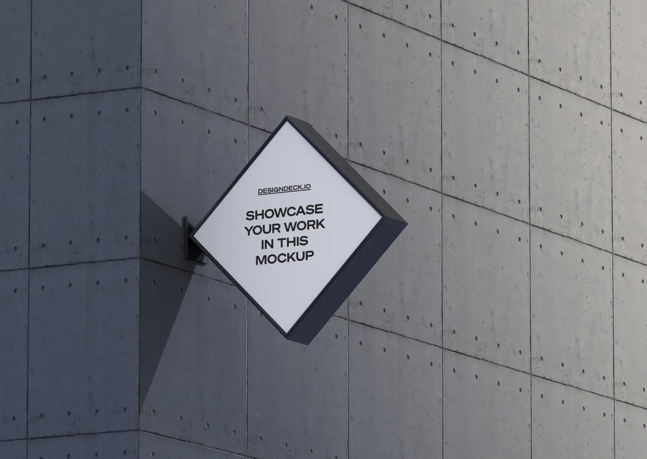 Corner Signs Mockups - Premium and Free Mockups
