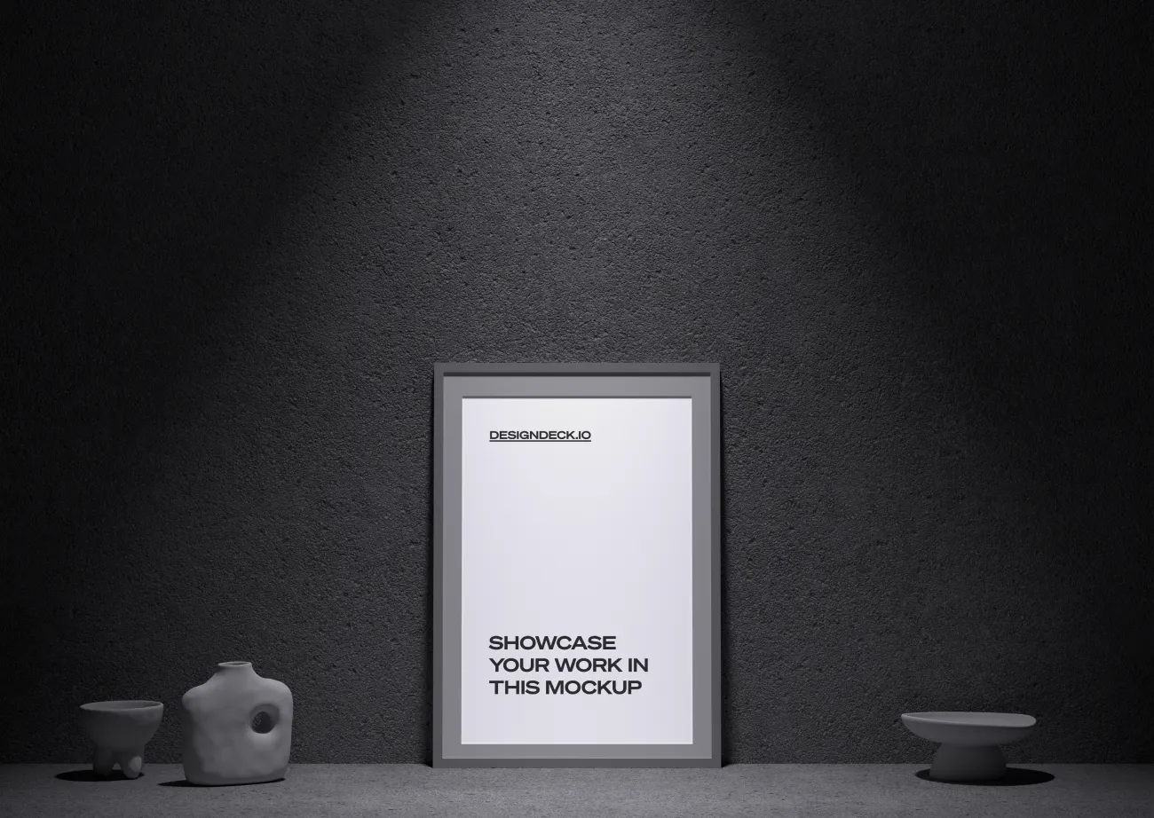 Free Framed Poster Mockup 01 - Premium and Free Mockups