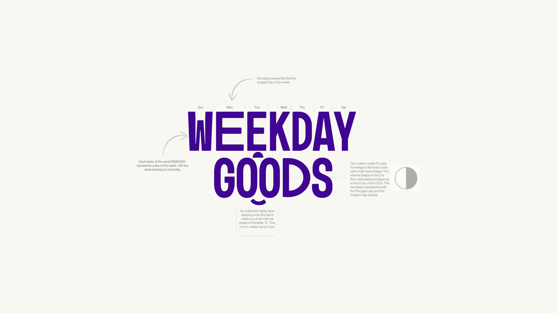 Weekday Goods branding | by Electric Brands