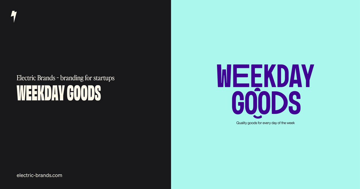 Weekday Goods branding | by Electric Brands