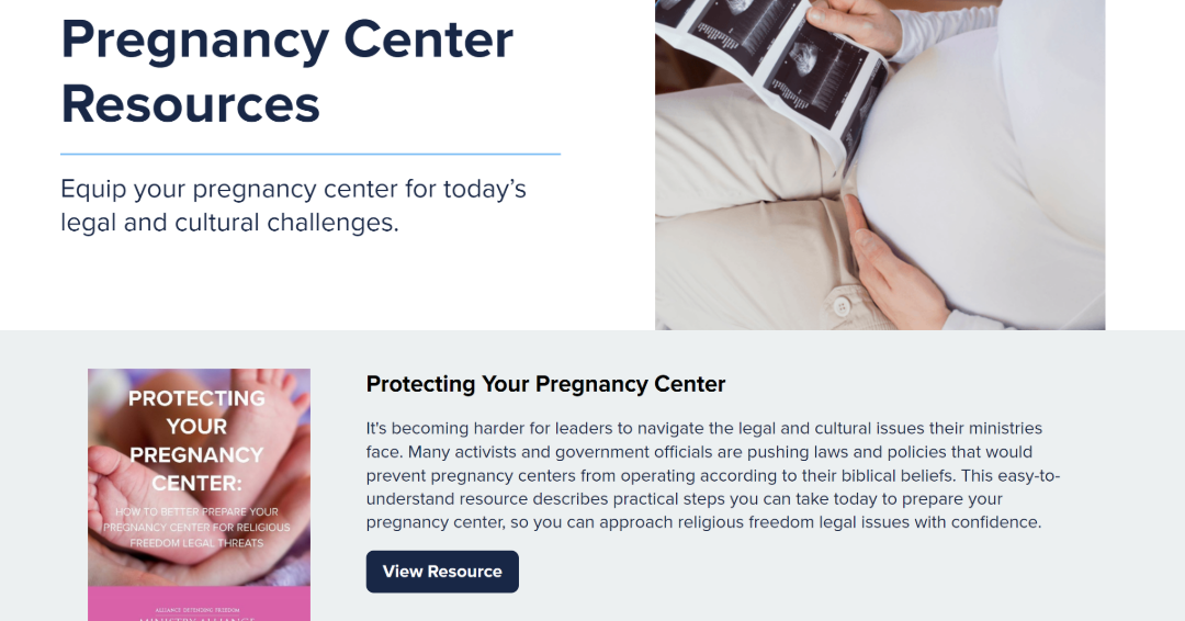 Pregnancy Center Resources | ADF Church & Ministry Alliance