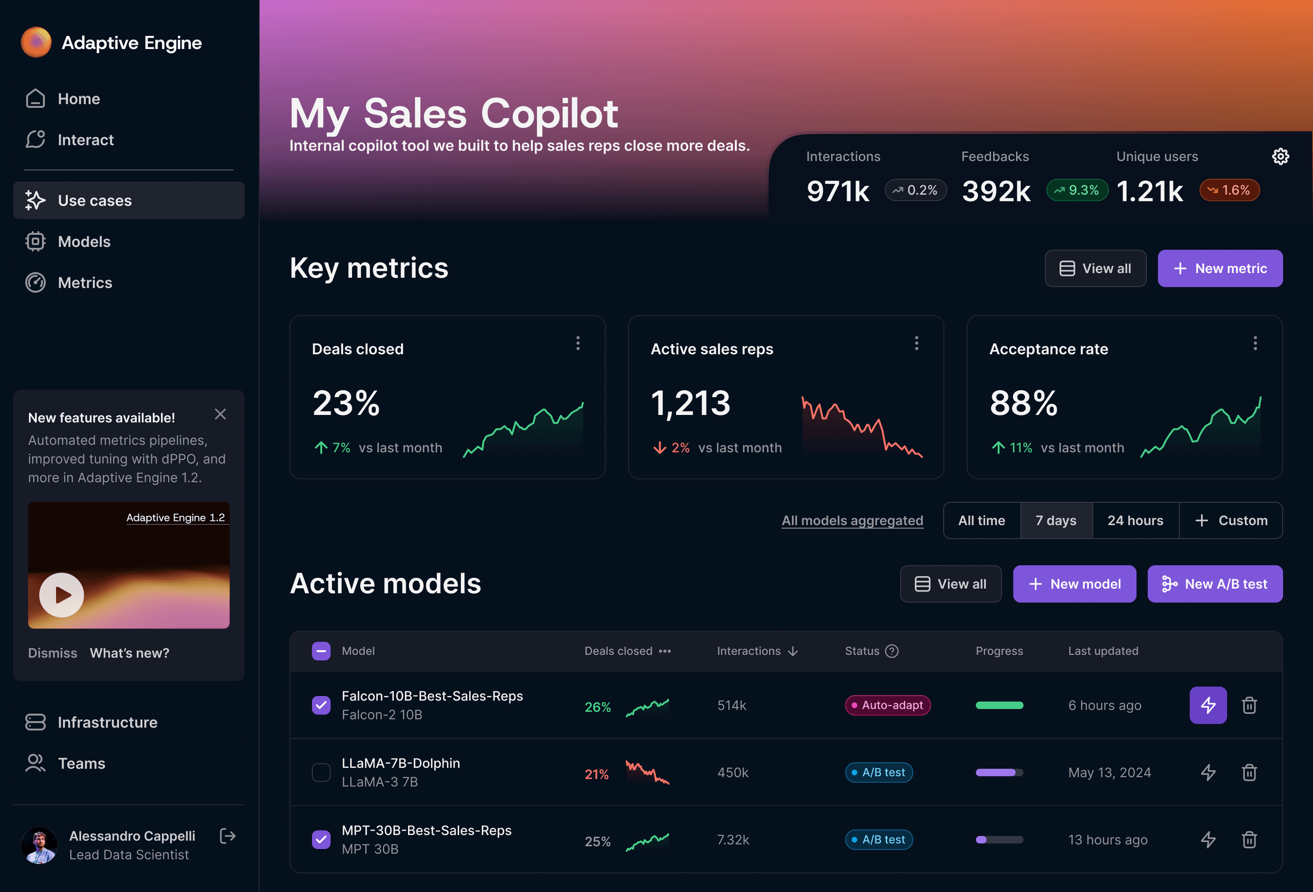 Adaptive ML — Build Singular Generative AI Experiences