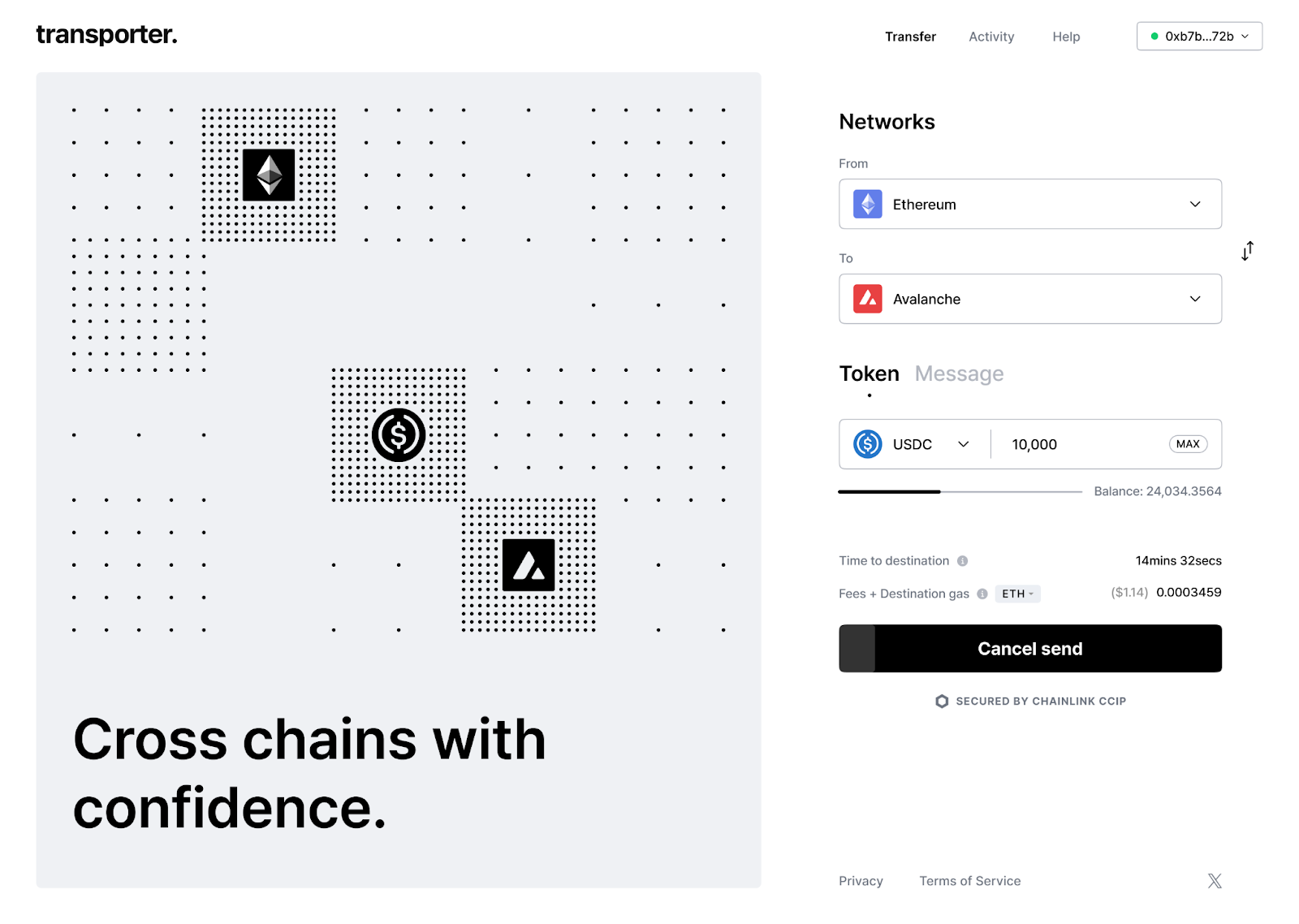 How to transfer tokens | Transporter