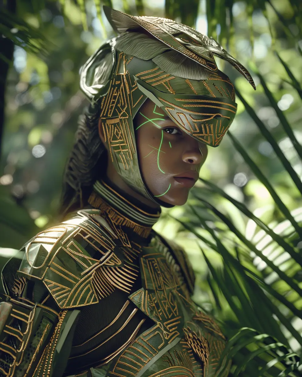 NeoCultural Couture | Amazonian Tech Explorer