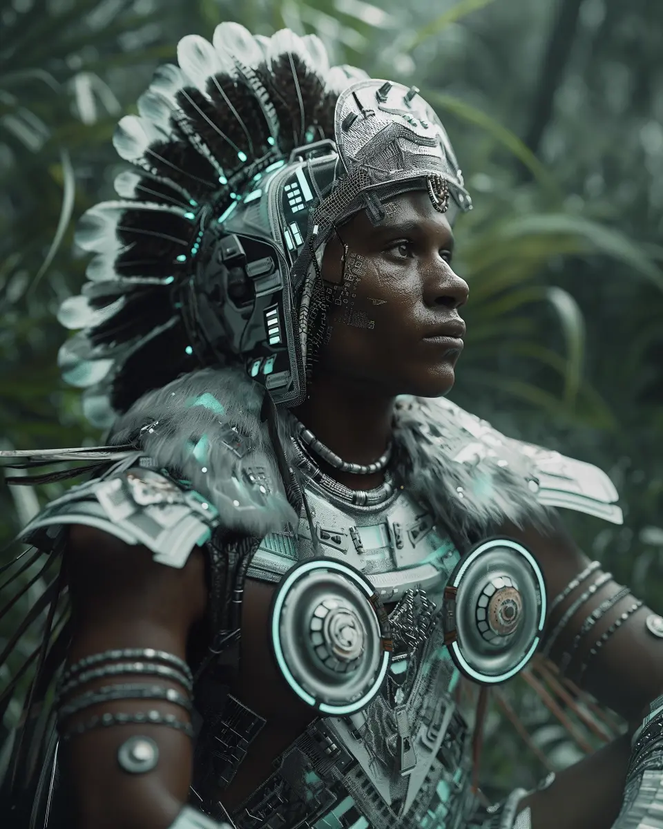 NeoCultural Couture | Amazonian Tech Explorer