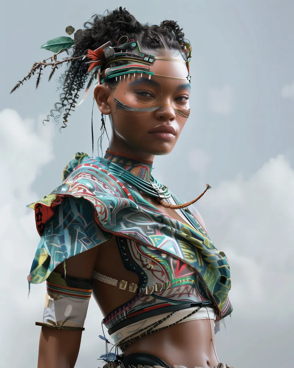 NeoCultural Couture | Amazonian Tech Explorer