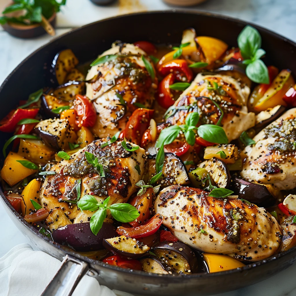Chicken Ratatouille with Herb Quinoa