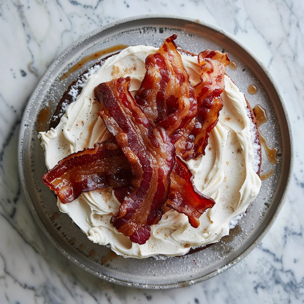 Bacon Layer Cake with Apple Buttercream