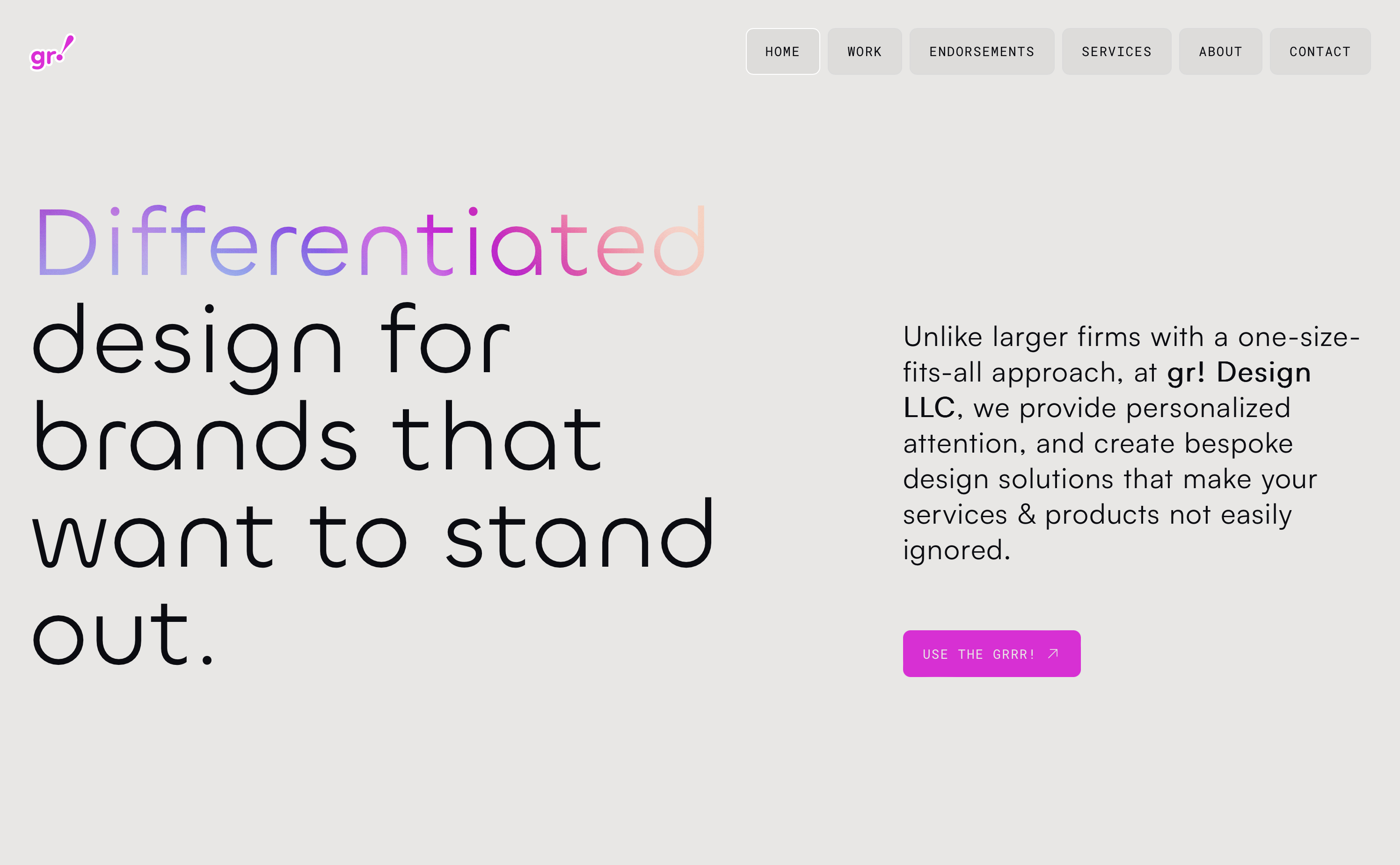 gr! Design - Services