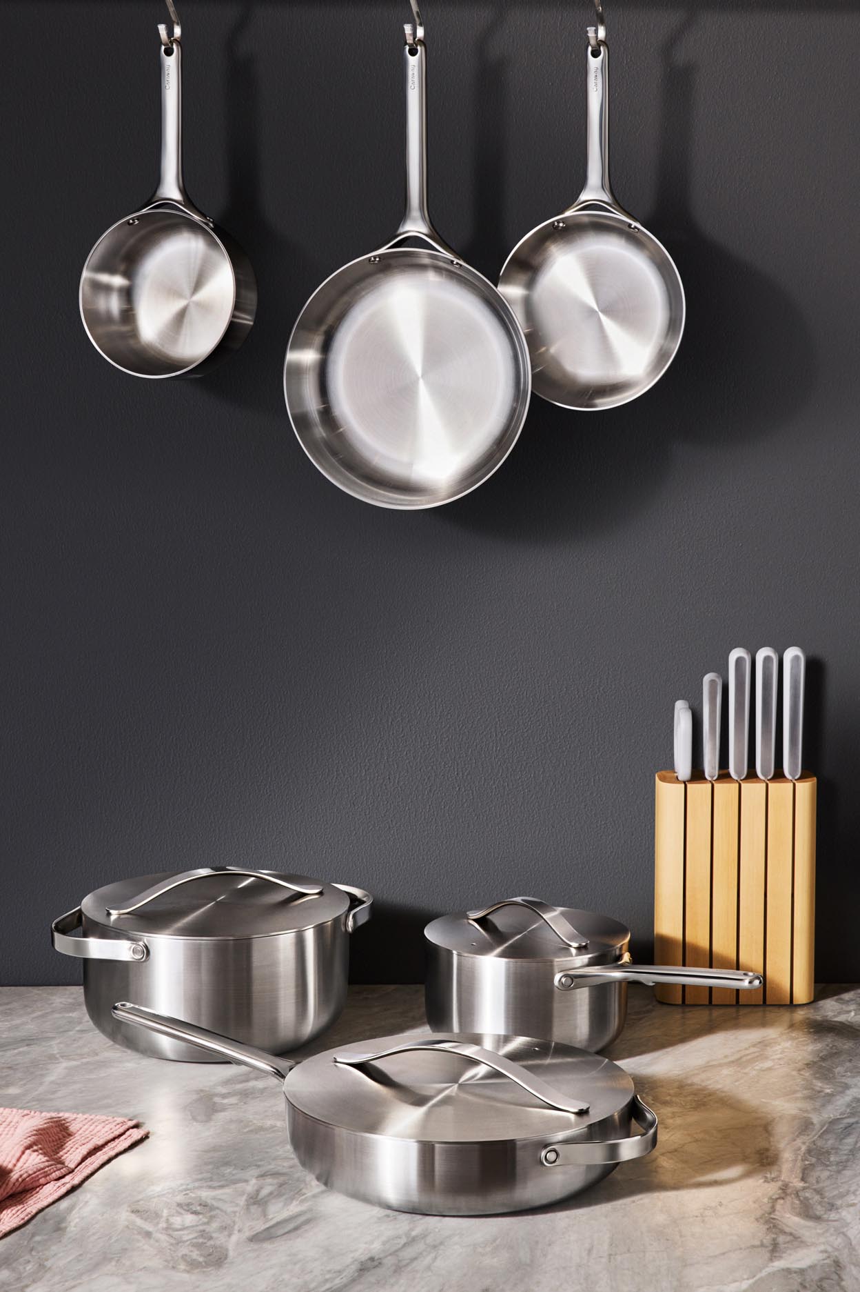 Sehee Ahn | Work | Caraway Stainless Cookware Set