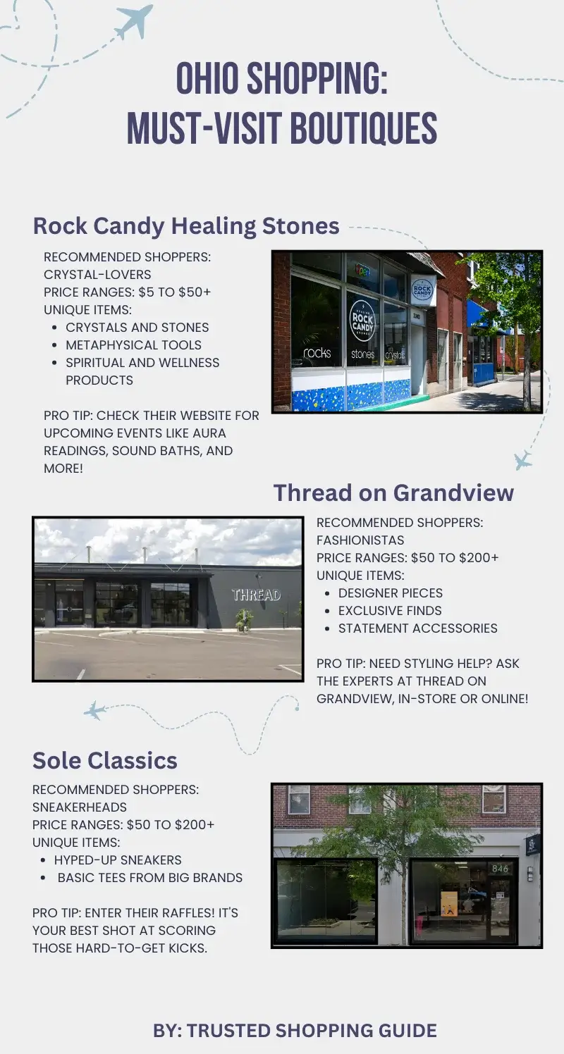 List of Boutiques in Ohio to visit | Trusted Shopping Guide