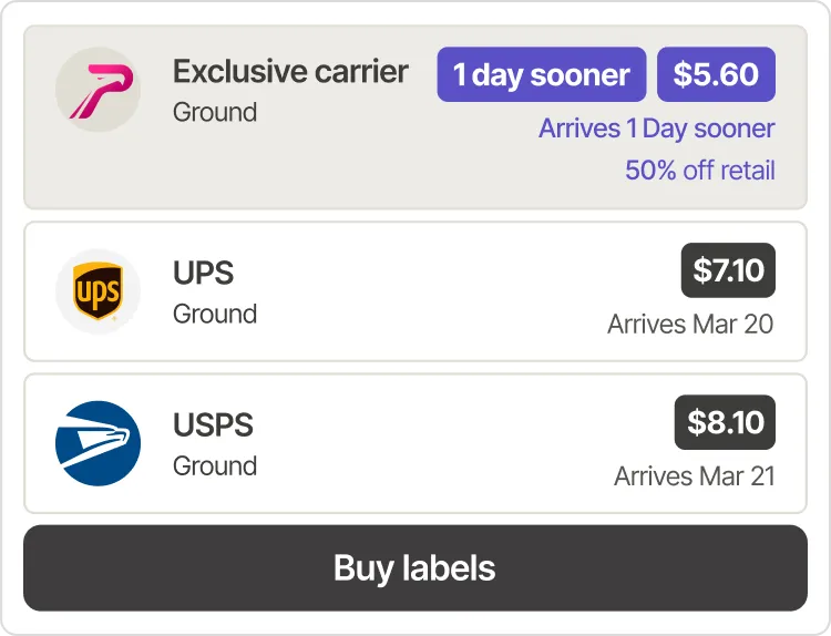 Parsel - At home parcel shipping