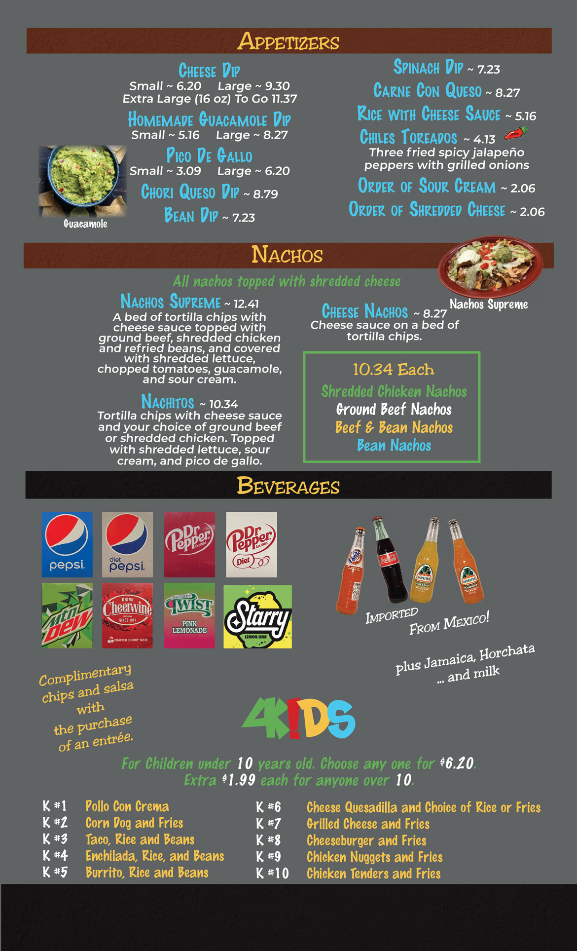 Taste of Mexico Menu | Mexitime Mexican Grill | Special Menu