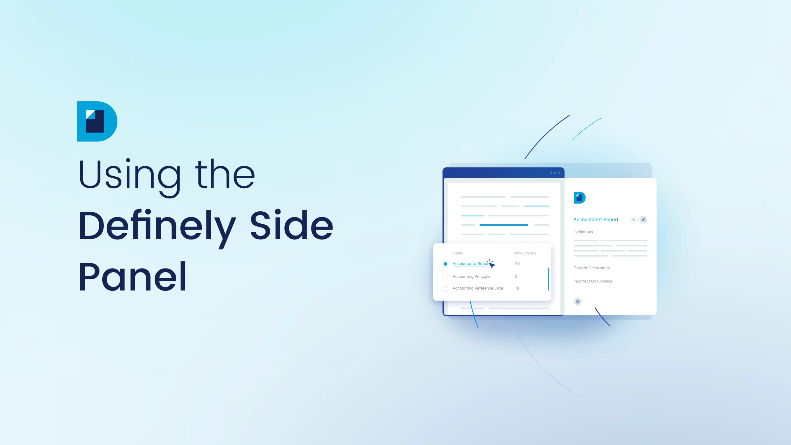 Using the Definely Side Panel | Definely