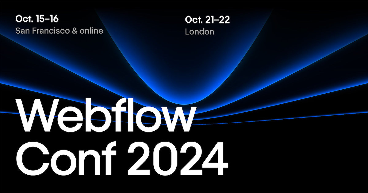 Register for Webflow Conf 2024 | Webflow
