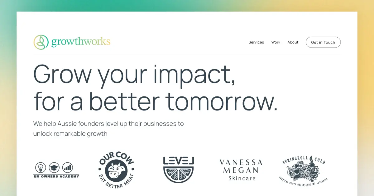Growthworks - For a better tomorrow