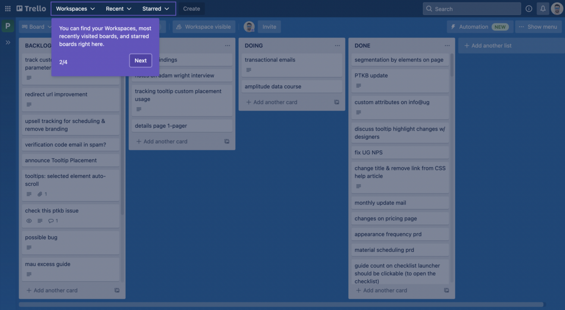 8 Inspiring Product Tour Examples That Delight Users
